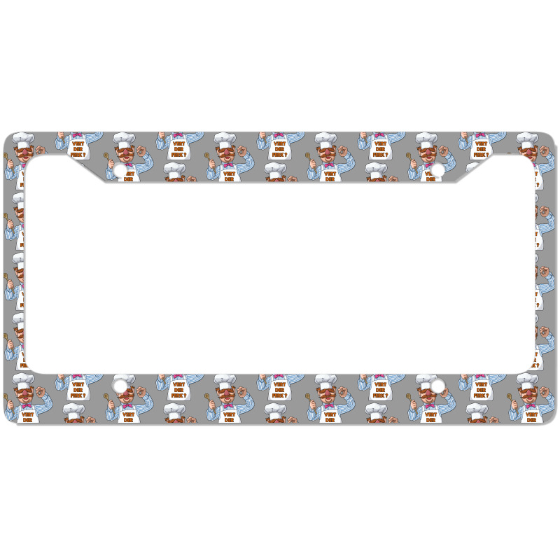Swedish Chef Vert Der Ferk Vintage 2 License Plate Frame By Alhlomunurl ...