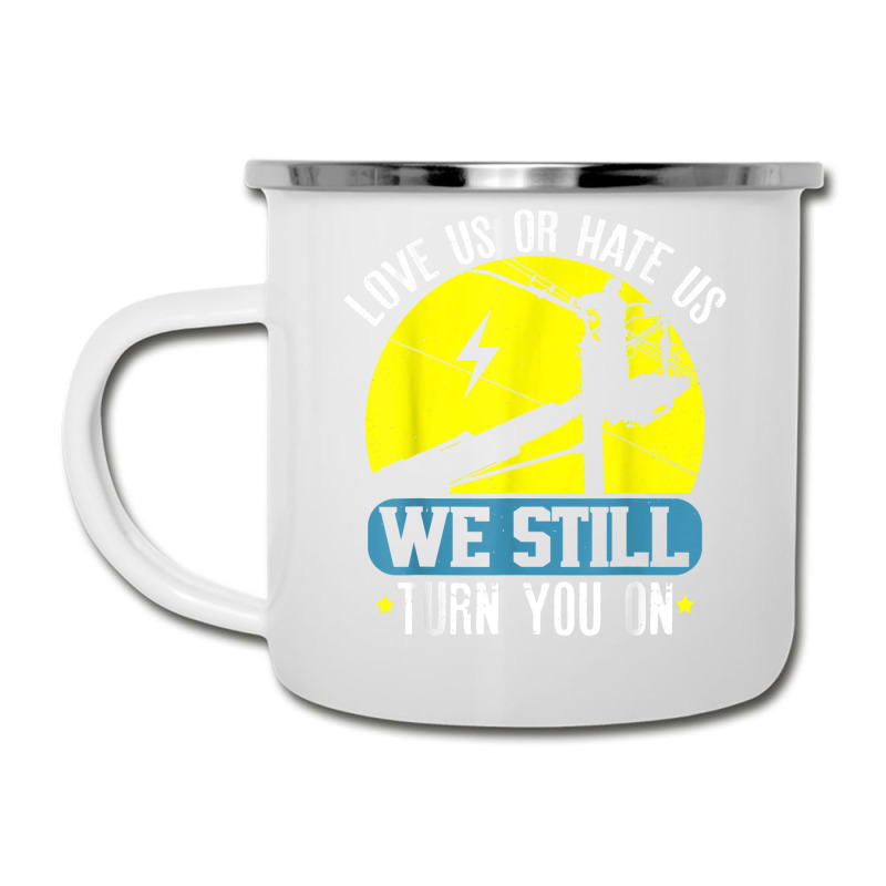 Funny Lineworker Lineman We Still Turn You On Electrician T Shirt ...