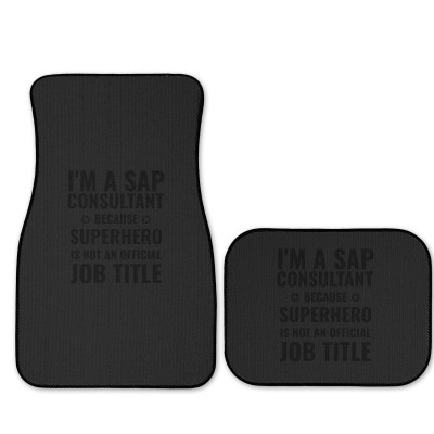 Funny Sap Consultant Superhero Job Title Full Set Car Mats By ...