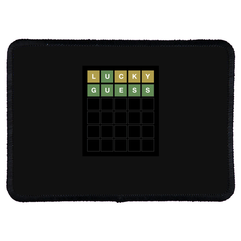 Wordle Lucky Guess - Funny Wordl Grid Word Game Design 1 Rectangle ...