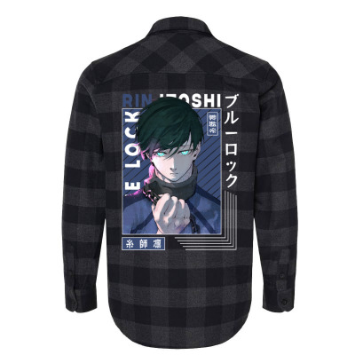 Custom Blue Lock Rin Itoshi Flannel Shirt By Krieseguraki - Artistshot
