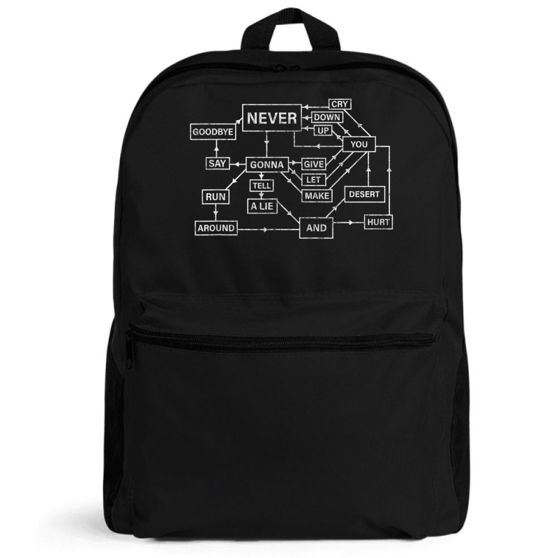 Rick Roll Flowchart Internet Meme Funny 80s Music Nerd Backpack By ...