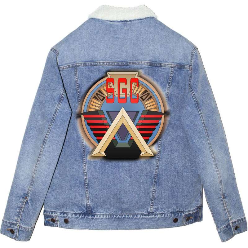 Custom Stargate Sg1 1 Unisex Sherpa-lined Denim Jacket By Rakhamaddixm ...
