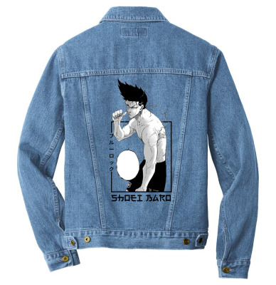 Custom Shoei Baro Blue Lock Men Denim Jacket By Manellmsiwab - Artistshot