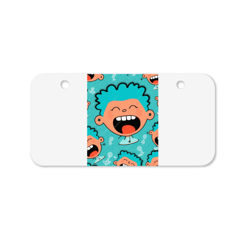 Custom Kids Design Pattern V5 Bicycle License Plate By Macoagapurt ...