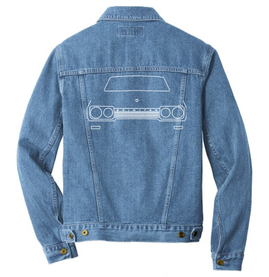 Reliant Scimitar Classic Car Outline Graphic (white) Men Denim Jacket ...