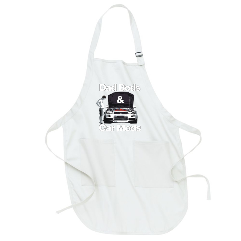 Jdm Father's Day Dad Bods And Car Mods Gdr R34 Full-length Apron By ...