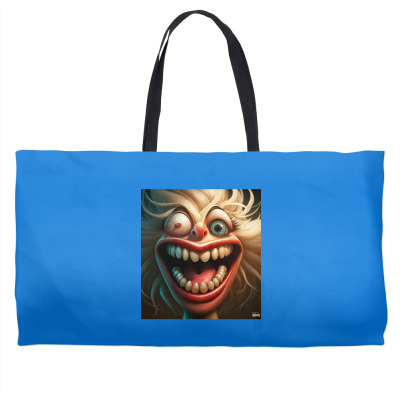 Wacky Goofy Funny Face Design V4 Weekender Totes By Mijincleysh ...
