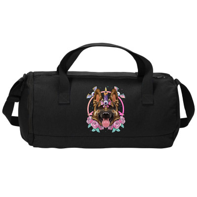 Pastel Goth German Shepherd Pagan Dog Creepy Menhe Duffel Bag By ...