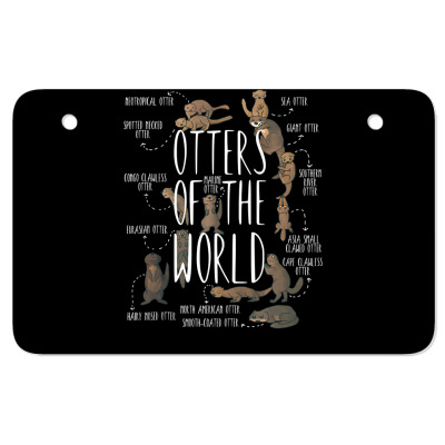 Otters Of The World Educational Sea Otter River Ot Atv License Plate By ...