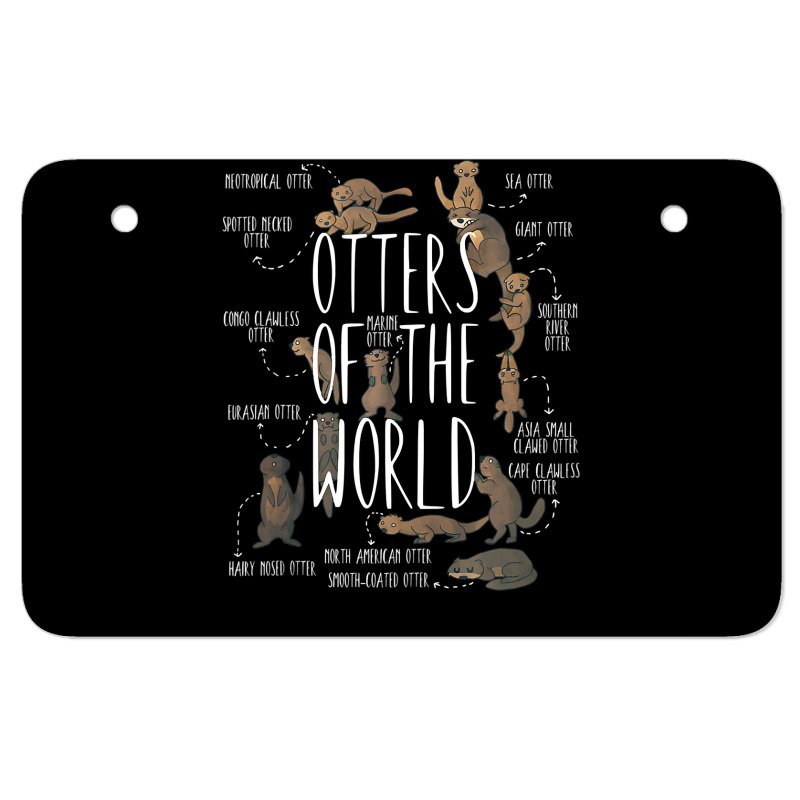 Otters Of The World Educational Sea Otter River Ot Atv License Plate By ...