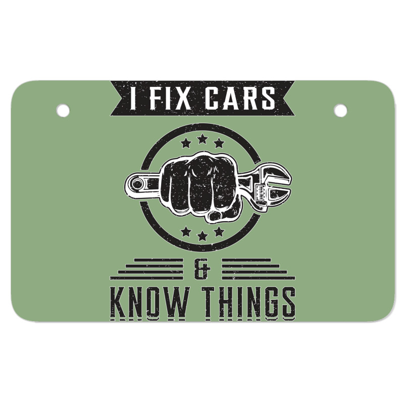 Mechanic Car Mechanical Mechanics Sayings Gift Aes Atv License Plate By ...