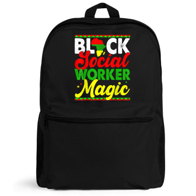 Custom Black Social Worker Magic Black History Month Prou Backpack By ...