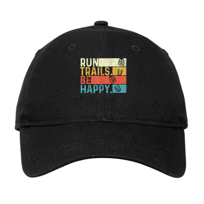 Run Trails Be Happy Ultramarathon Race 50k 100k Adjustable Cap By Bonne ...