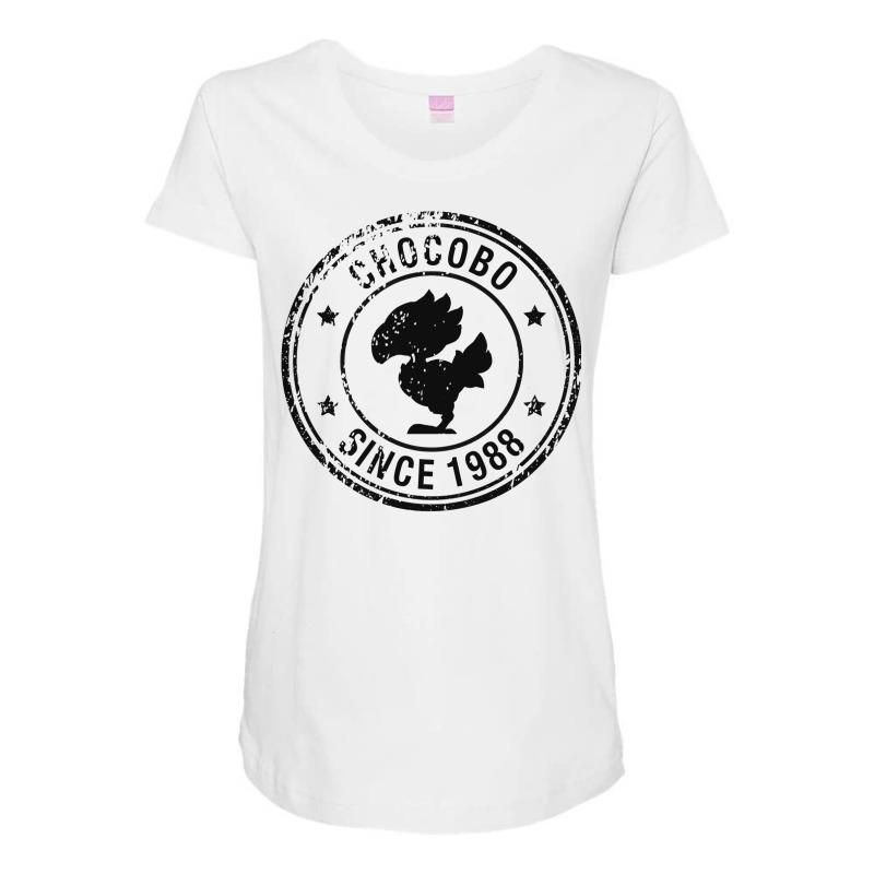 Chocobo Since 1988 Stamp Final Fantasy Serie Maternity Scoop Neck T ...