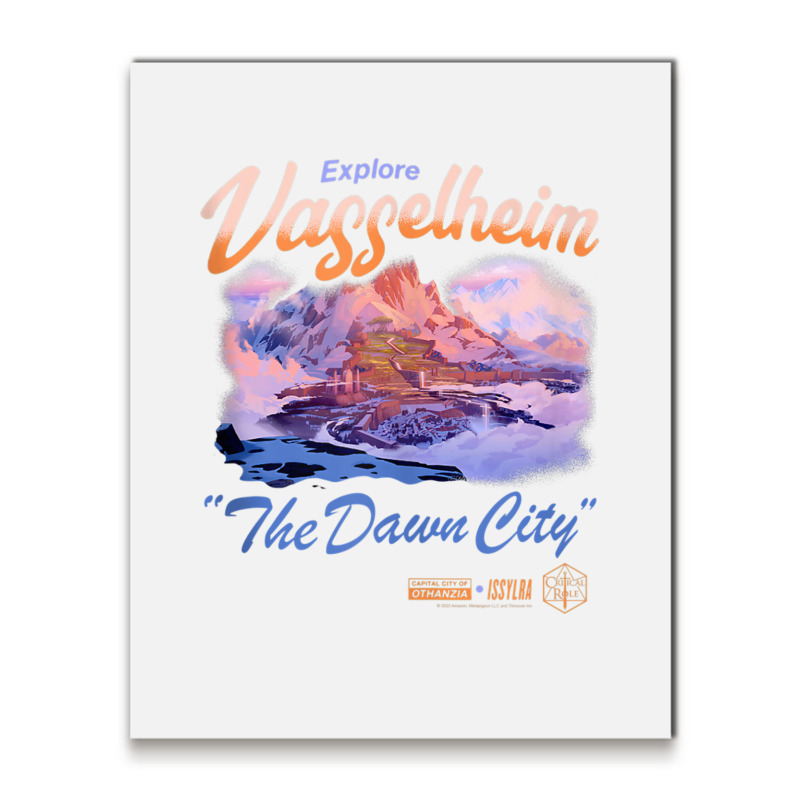 The Legend Of Vox Machina Explore Vasselheim Tank Metal Print Vertical ...