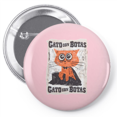Custom Puss In Boots The Last Wish Gato Con Botas Pin-back Button By ...