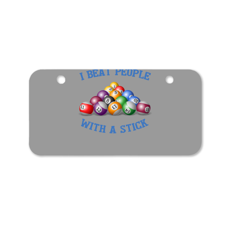 I Beat People With A Stick Billiards 9 Ball Pool ( Bicycle License ...