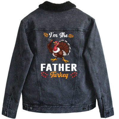 Turkey Pilgrim Dance Thanksgiving Day I'm The Fath Unisex Sherpa-lined ...