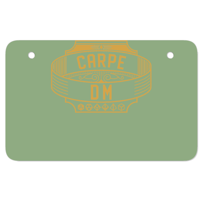 Vintage Carpe Diem Narrator Masters Emblem Atv License Plate By ...