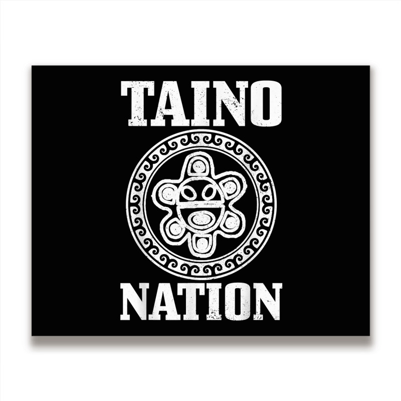 Taino Nation Sun Vintage Puerto Rico Boricua Taina Metal Print ...