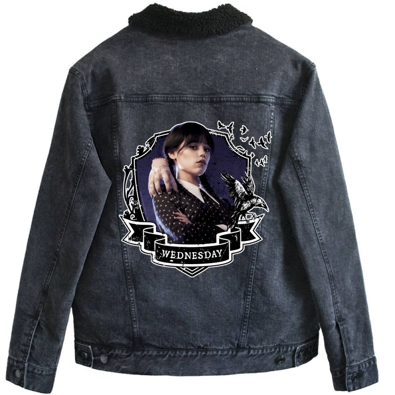 Wednesday Series Nevermore Frame Wednesday Sweatsh Unisex Sherpa-lined ...