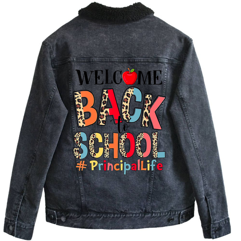 Custom Welcome Back To School Principal Life Back To Scho Unisex Sherpa ...
