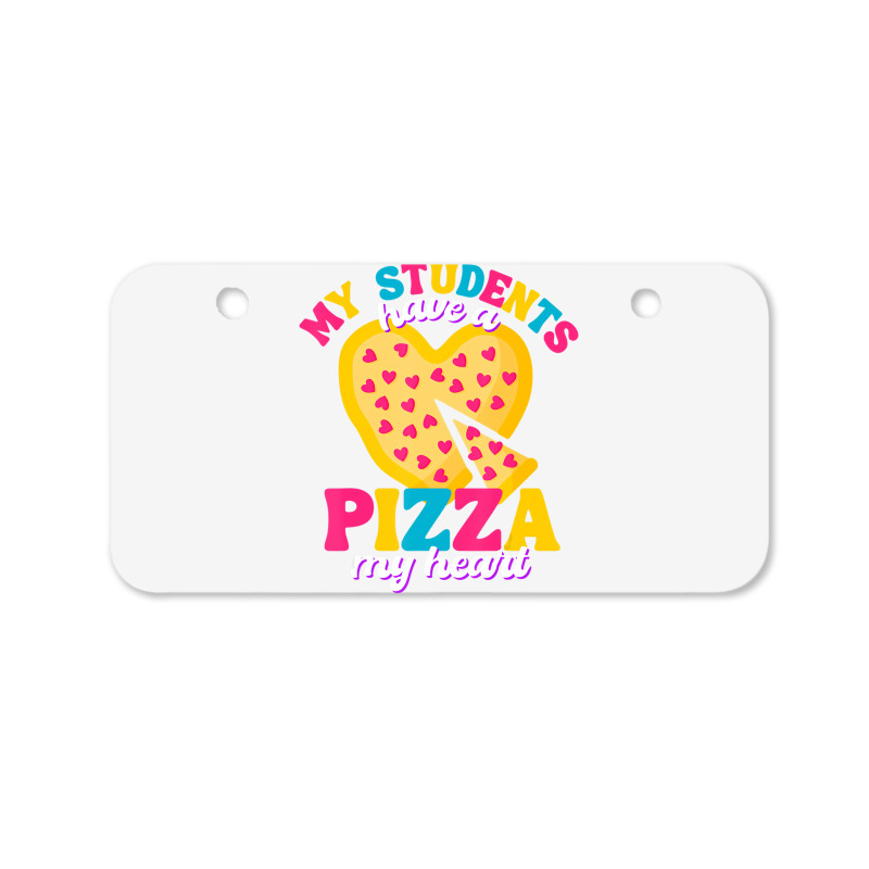 Custom My Students Have A Pizza My Heart Valentines Day T Bicycle ...