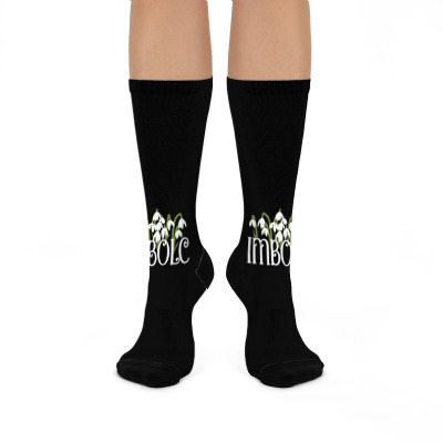 Imbolc Celtic Goddess Wiccan Pagan Holiday Snowdro Crew Socks By Carver ...