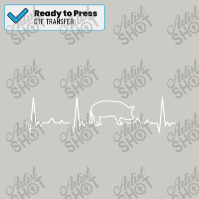 Pig Ekg Heart Beat Dtf Transfer By Michaelnaher - Artistshot