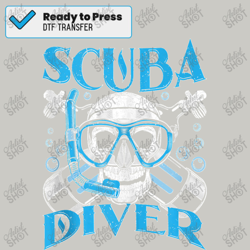 Diving Scuba Diver In Deep Sea And Sea Tank Top Dtf Transfer By ...