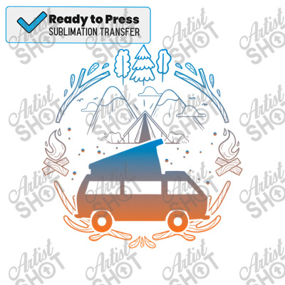 Van Life Design Vanagon Van Bus Dipper Campfire Camping Sublimation ...