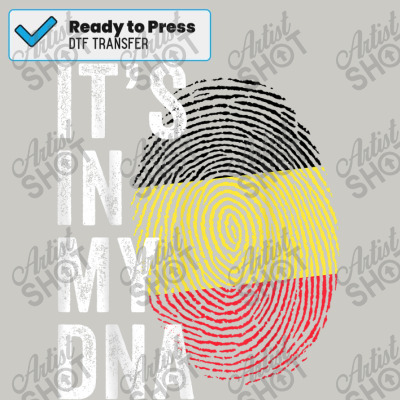 Belgium It's In My Dna Cute Belgian Flag Fingerprint Flag Dtf Transfer ...