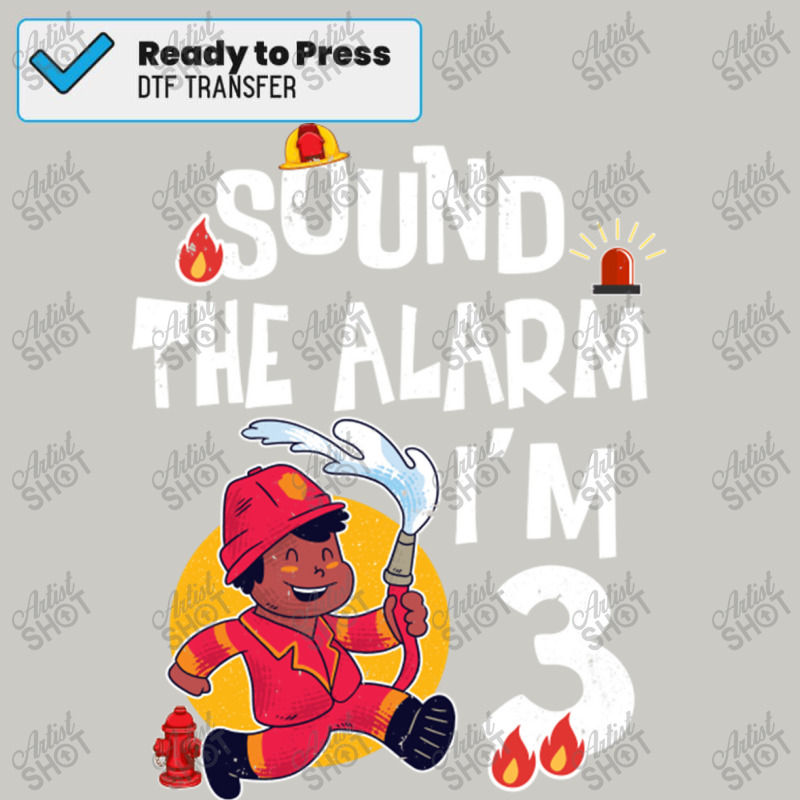 Fire Truck 3rd Birthday Boy Firefighter 3 Year Old A Gift Dtf Transfer ...