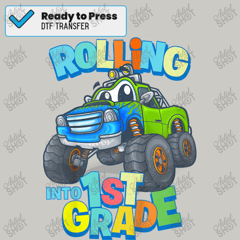 Kids First Day Of 1st Grade Back To School Monster Truck Boys Top Dtf ...