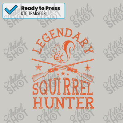 Mens Red & Gray Squirrels Hunting Trip Legendary Squirrel Hunter Dtf ...