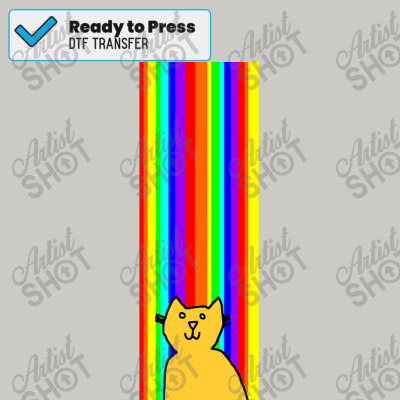 Hot Trend Gold At The End Of The Rainbow Is A Kitty Cat Dtf Transfer By ...