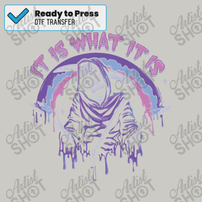 Death ~ It Is What It Is ~ Pastel Goth Grim Reaper Drip Dtf Transfer By ...