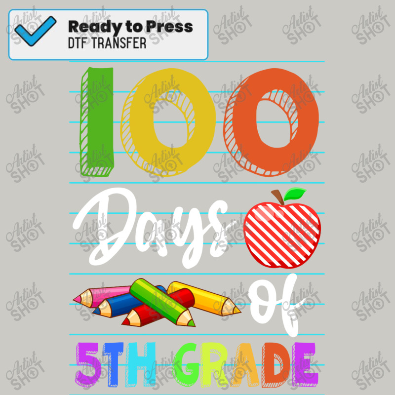 100th Day Of School 100 Days Of Fifth 5th Grade Boys Girls 70s Dtf ...