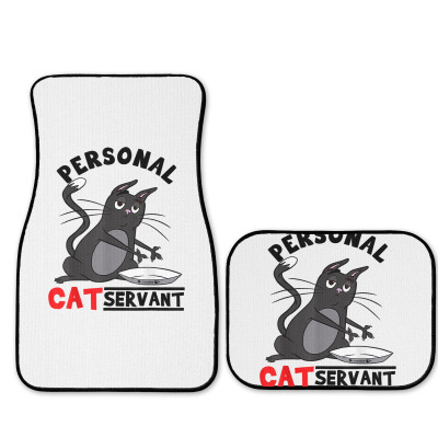 Funny Personal Cat Servant Funny Black Cat Mom Cat Full Set Car Mats By Kandraherring - Artistshot
