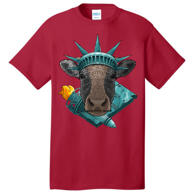 Statue Of Liberty Cow T Shirt Statue Of Liberty Cow 4th Of July Farme ...