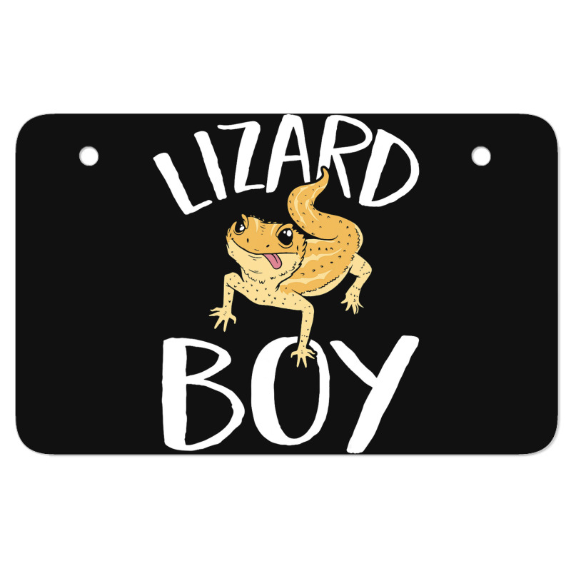 Funny Bearded Dragon Reptile Animal Lizard Boy Atv License Plate By ...