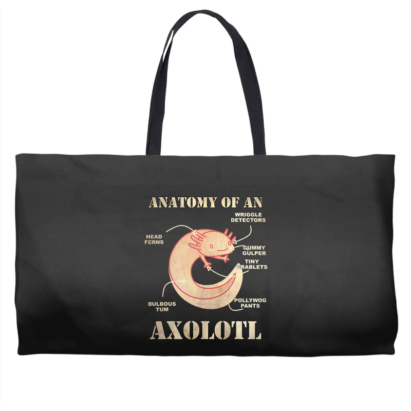 Cute Anatomy Of An Axolotl 2funny Mexican Salamand Weekender Totes By ...