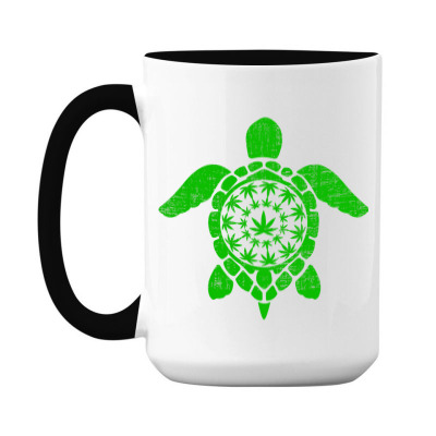 Sea Turtle 420 Cannabis Marijuana Weed Smoker Turt 15 Oz Coffee Mug By ...