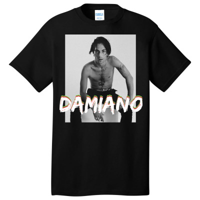 Damiano David, The Damiano David, Damiano David Art, Damiano David Vin Basic T-shirt By Shopp8d ...