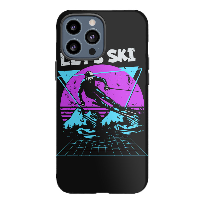 Custom Let's Ski 70s 80s 90s Vintage Style Skiing Iphone 13 Pro Max ...