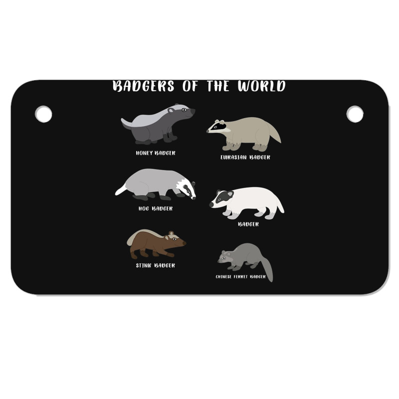 Custom Badgers Of The World Motorcycle License Plate By Badaudesign ...