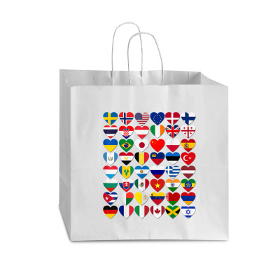Flags Of The Countries Of The World,international Gift Vogue Paper Bag ...
