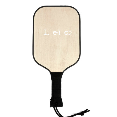 Chess Moves 1.e4 C5 | Gift For Chess Player Pickleball Paddle By John ...