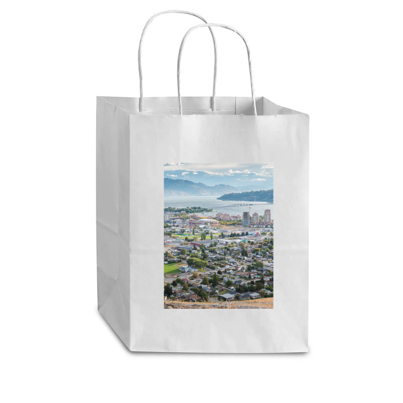 Kelowna City View From Knox Mountain Cub Paper Bag - 8 X 4 1/2 X 10 1/4 ...